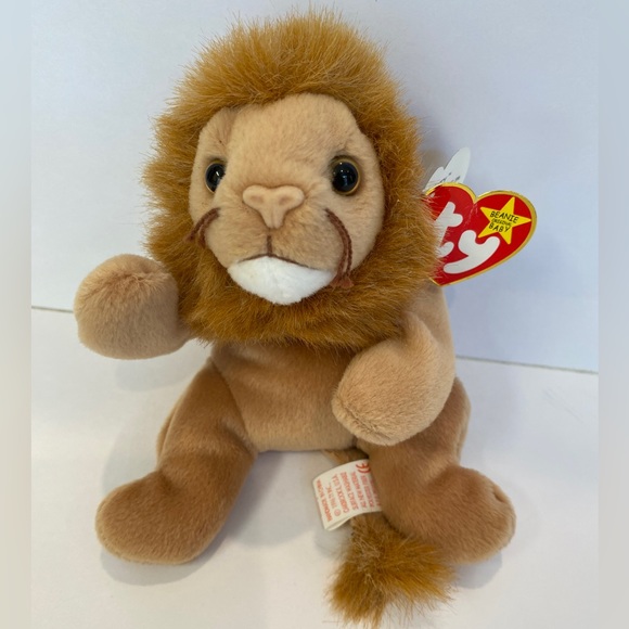 Ty | Toys | Ty Beanie Babies Roary The Lion 469 Swing Tag And Tush Tag ...